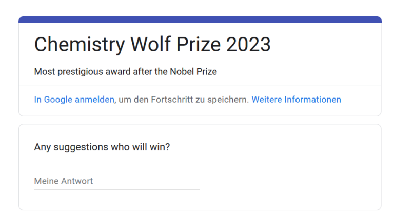 Who Will Win the Wolf Prize 2023? - ChemistryViews