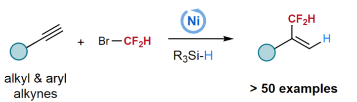 Markovnikov-Selective Hydrodifluoromethylation of Alkynes - ChemistryViews