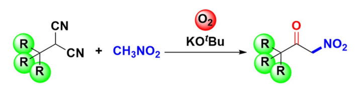 Synthesis of α-Nitroketones from α-Substituted Malononitriles and ...