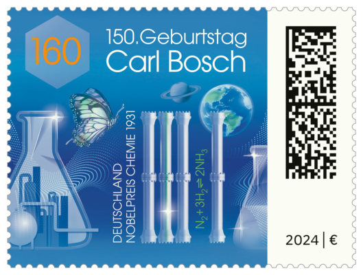 Stamp for the 150th Birthday of Carl Bosch - ChemistryViews