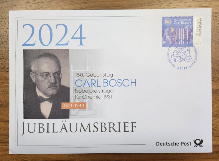 Stamp for the 150th Birthday of Carl Bosch - ChemistryViews